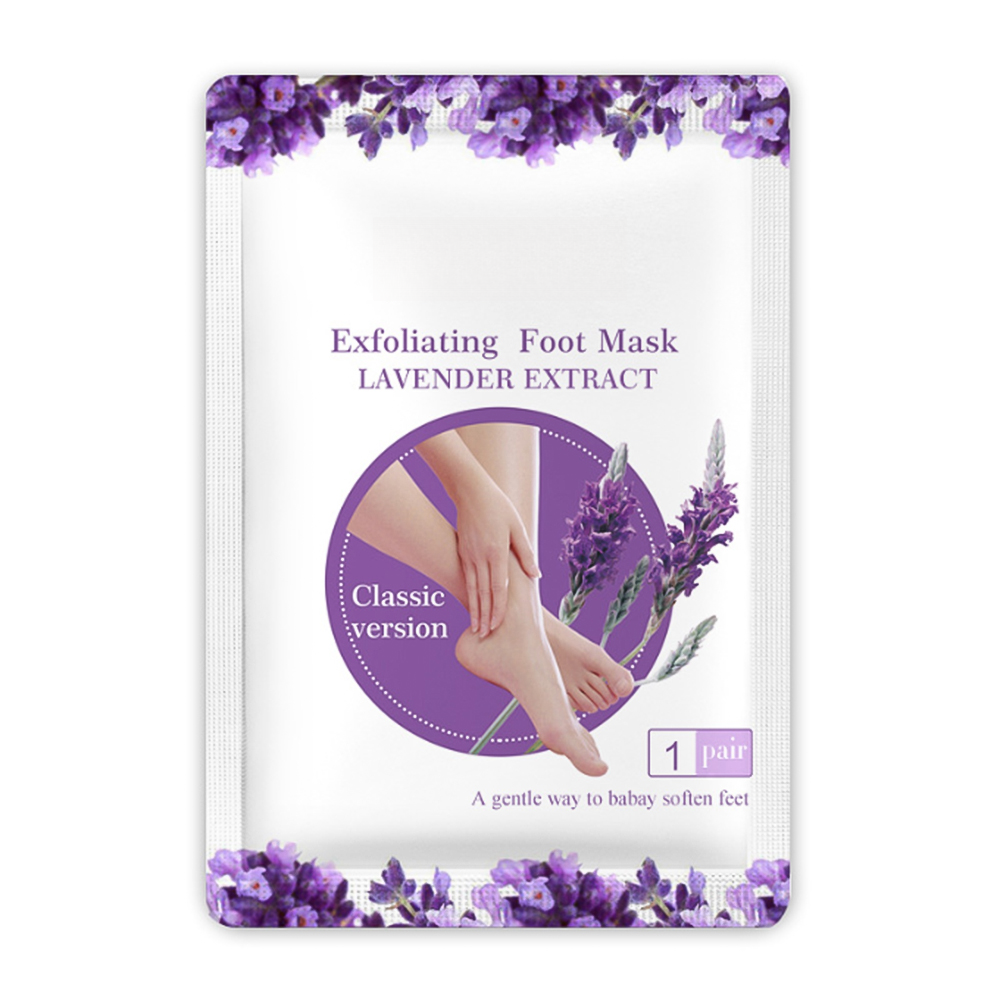 Маска для ног Пара Ла�андовый Скраб Эксколирующая Кожа Удаление Космозов Мертвая Кожа Маска для Восстановления Ног для СПА Материал Неоплененный Ткань Цвет Белый Подходящая Часть Нога Срок Хранения 3 Года Пригодная Для Кожи Универсальная Пригодная Для