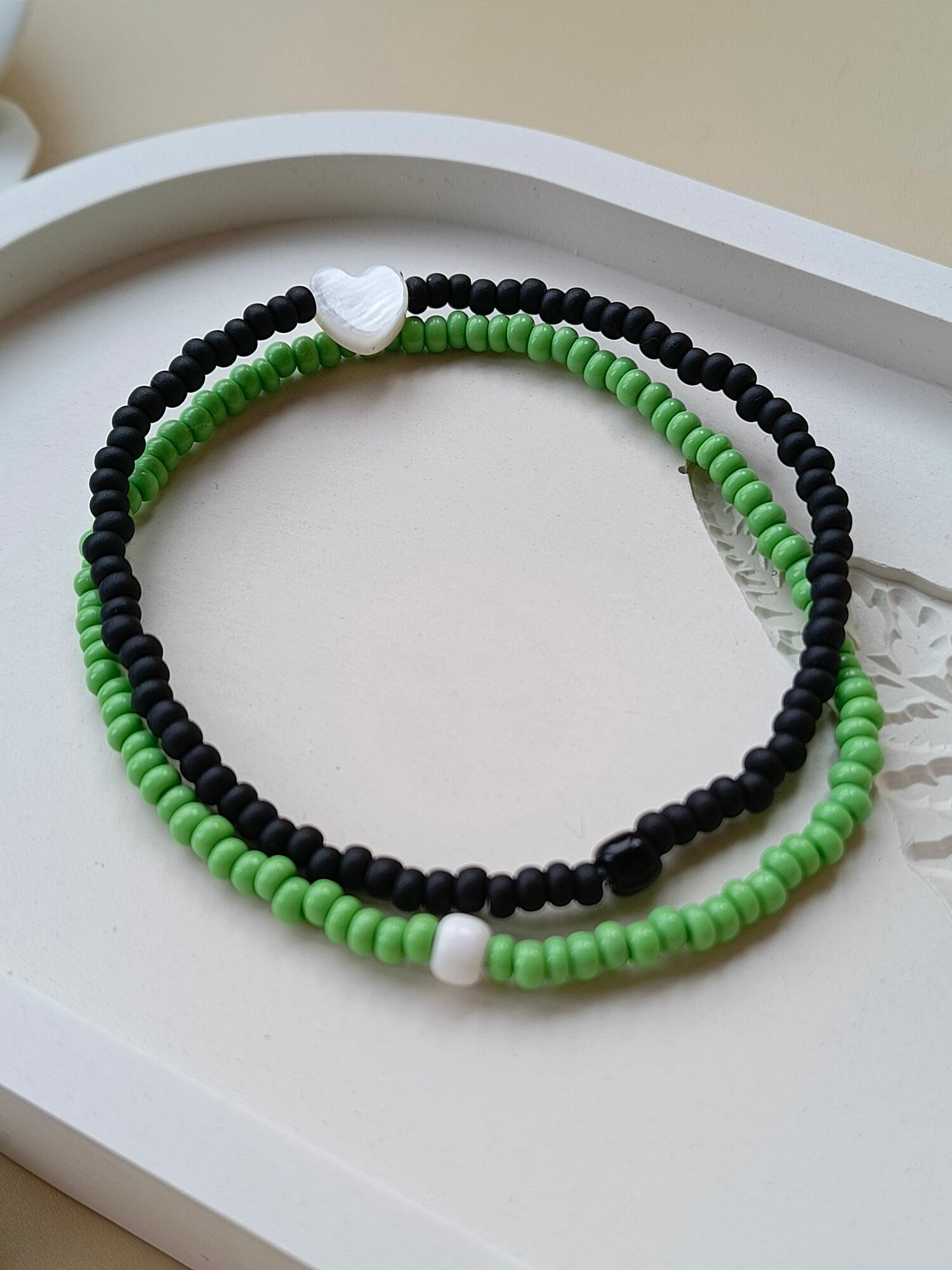 Набор браслетов, ракушка, перламутр