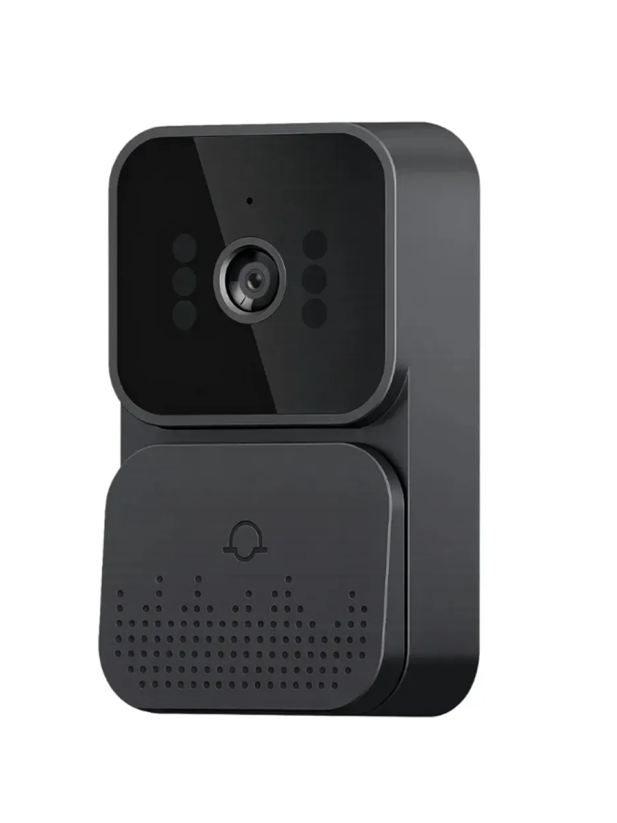 Видеоглазок для входной двери / Видеоглазок для входной двери / Умный дверной видеозвонок Video Doorbell, черный