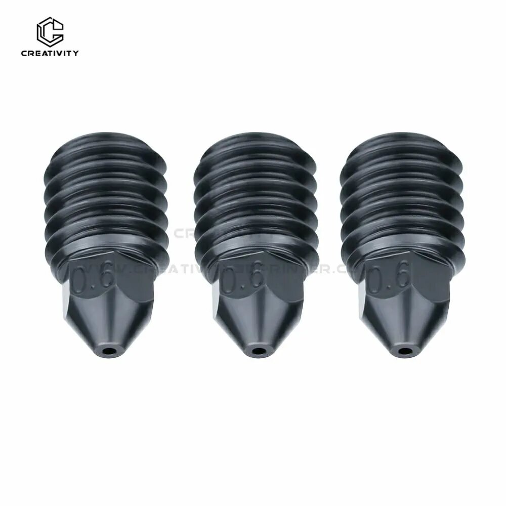Сопло Bambu Lab X1 Закаленная сталь Carbon x1 P1P nozzle для printer 3d Hotend--3ШТ 0,6 мм
