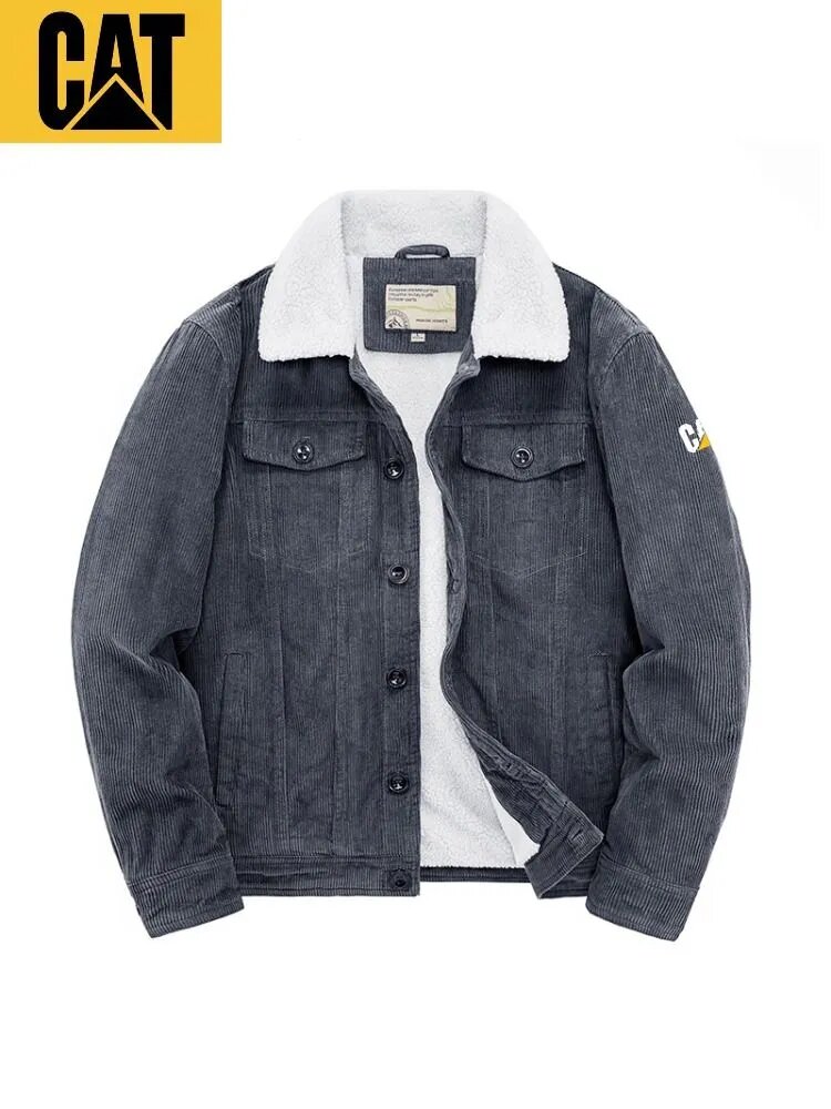 Куртка Caterpillar Мужская куртка -вельвет, отложной воротник, утепленная, короткий крой. Для активного отдыха и повседневной носки