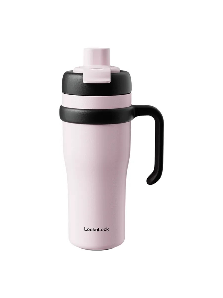 Термокружка Lock and Lock Giant 1000мл розовая, керамика