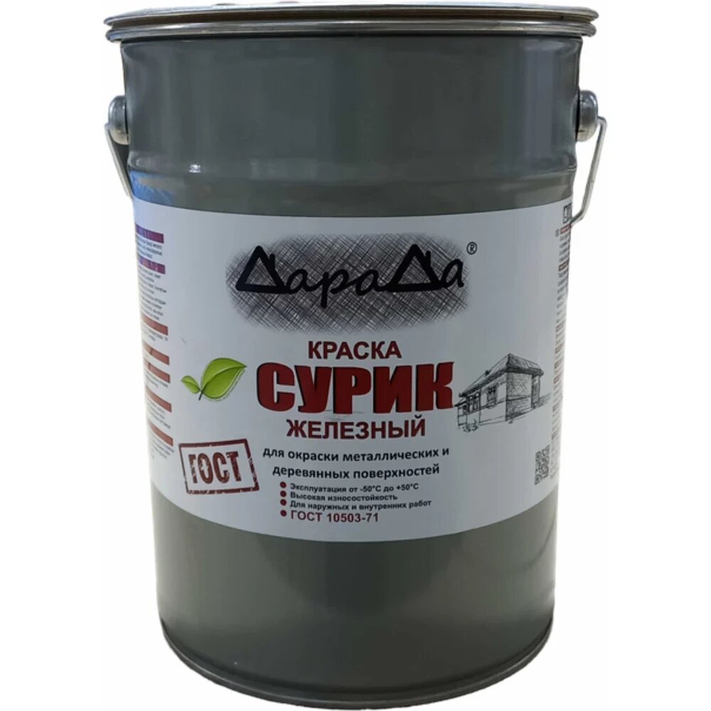 Краска сурик ДараДа железный 25 кг 00033232