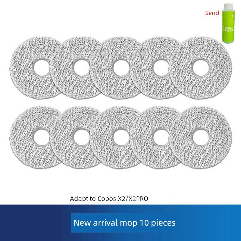Оснащен Ecovacs X2S X3PRO аксессуарами для подметального робота, тряпка, роликовая щетка, боковая щетка, фильтр, мешок