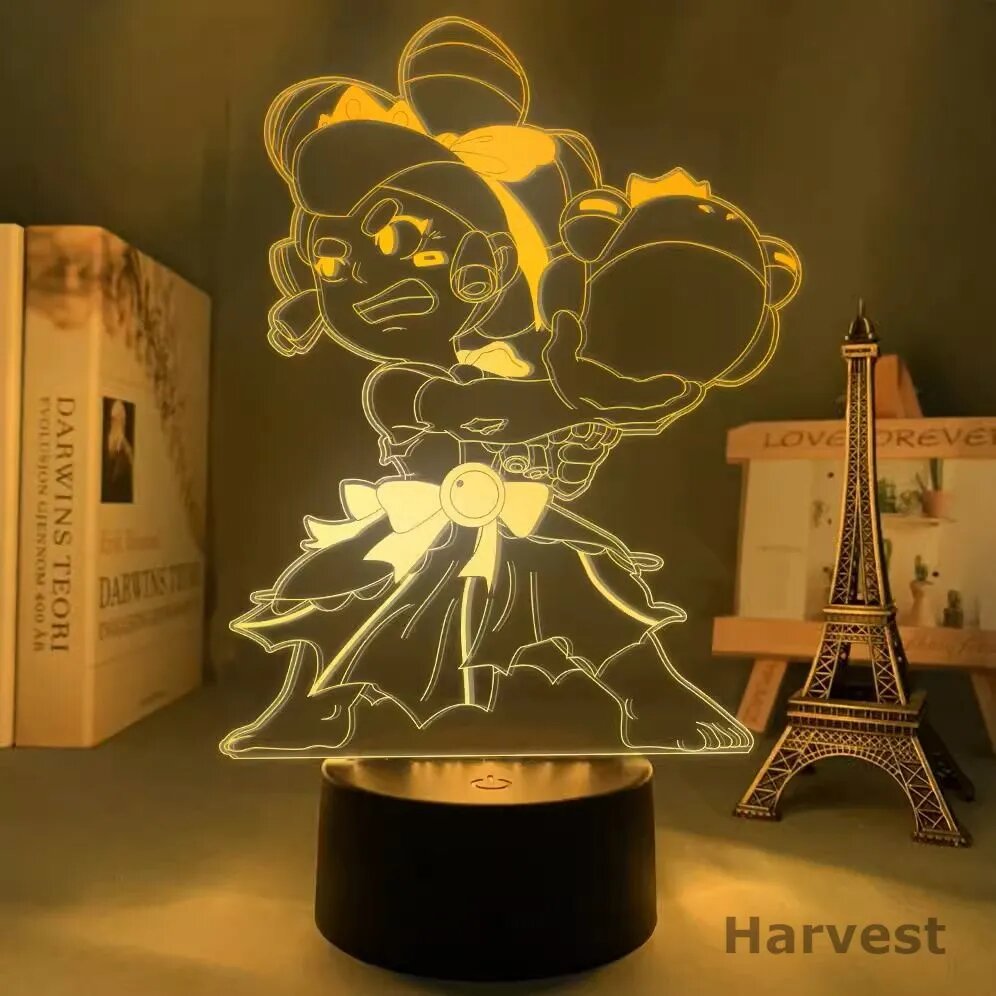 Brawl Stars 16-цветной ночник с дистанционным управлением,1,1,3, фиолетовый