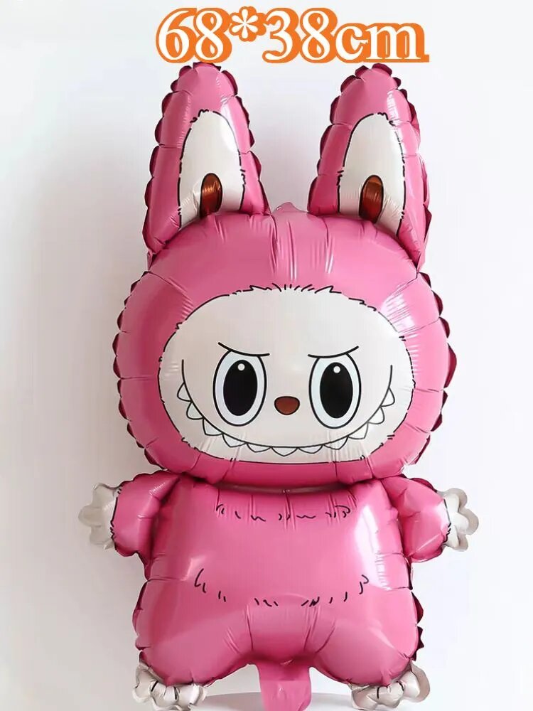 Воздушный шар из фольги с рисунком Лабубу, 1 шт.