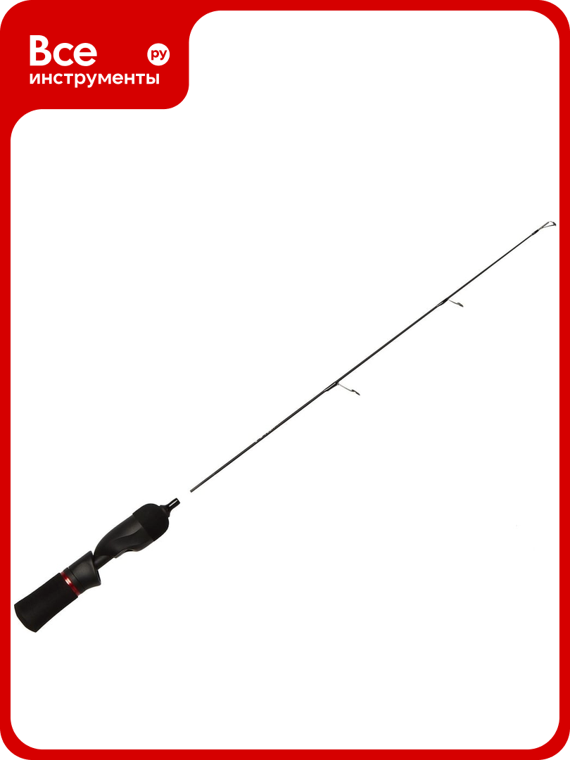 Зимнее удилище Lucky John C-TECH VIB MH 65см LJ120-02 штекерная, графитовый бланк, силиконовые кольца, рукоять из ЭВА