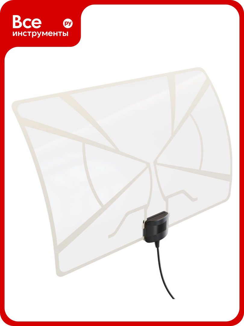 Антенна комнатная РЭМО BAS-5324-USB (активная, 5V, МВ-ДМВ, без б/п, 33 дБ) 22306