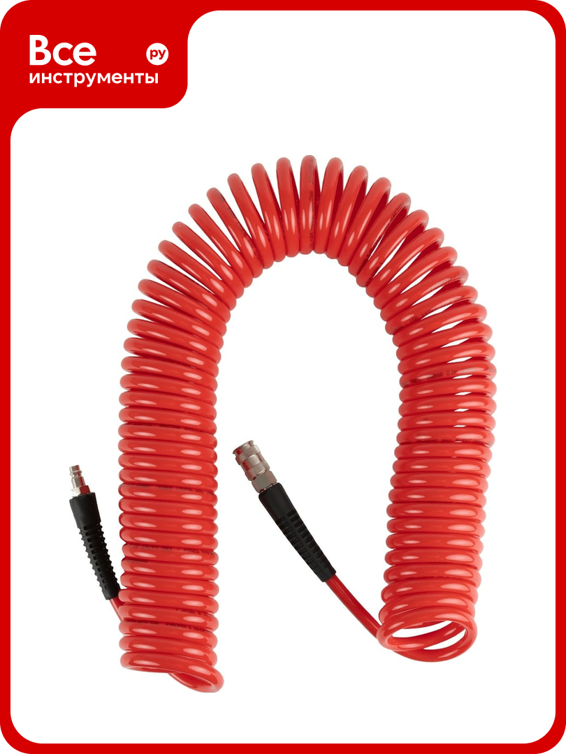 Шланг пневматический спиральный с БРС 10 м, 10x14 мм Harrison HRS-221010