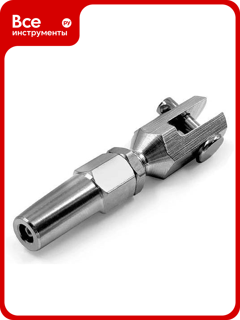 Зажим KREPFIELD нержавеющий цанговый 8 мм ART 8404 А4 1 шт. 8404А4ЗАЖИМ8ММ-1