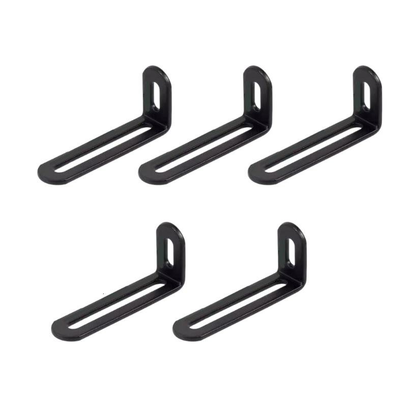 Угловой кронштейн для мебели, Тупой черный - 20x30x80 мм