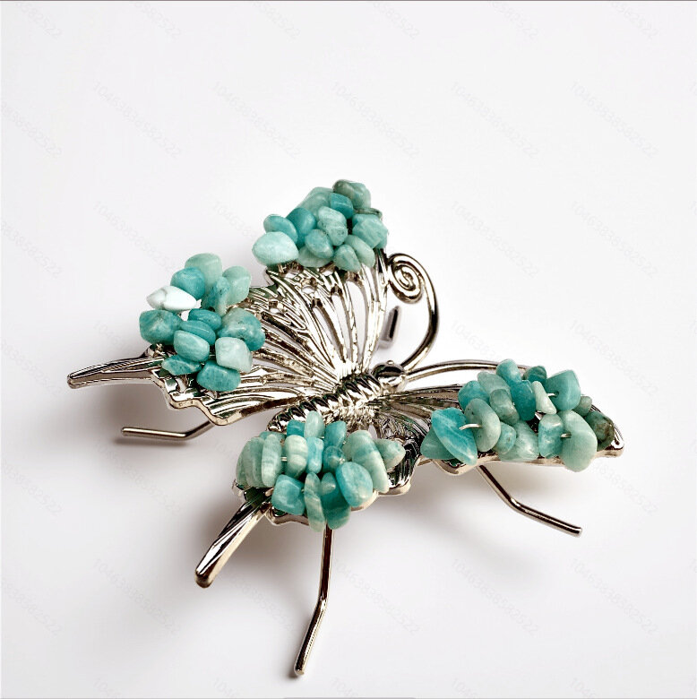 Натуральный кристаллический гравий, бабочка, ручная работа, плетение, DIY декор, орнамент, производитель, оптовая продажа, праздничный подарок