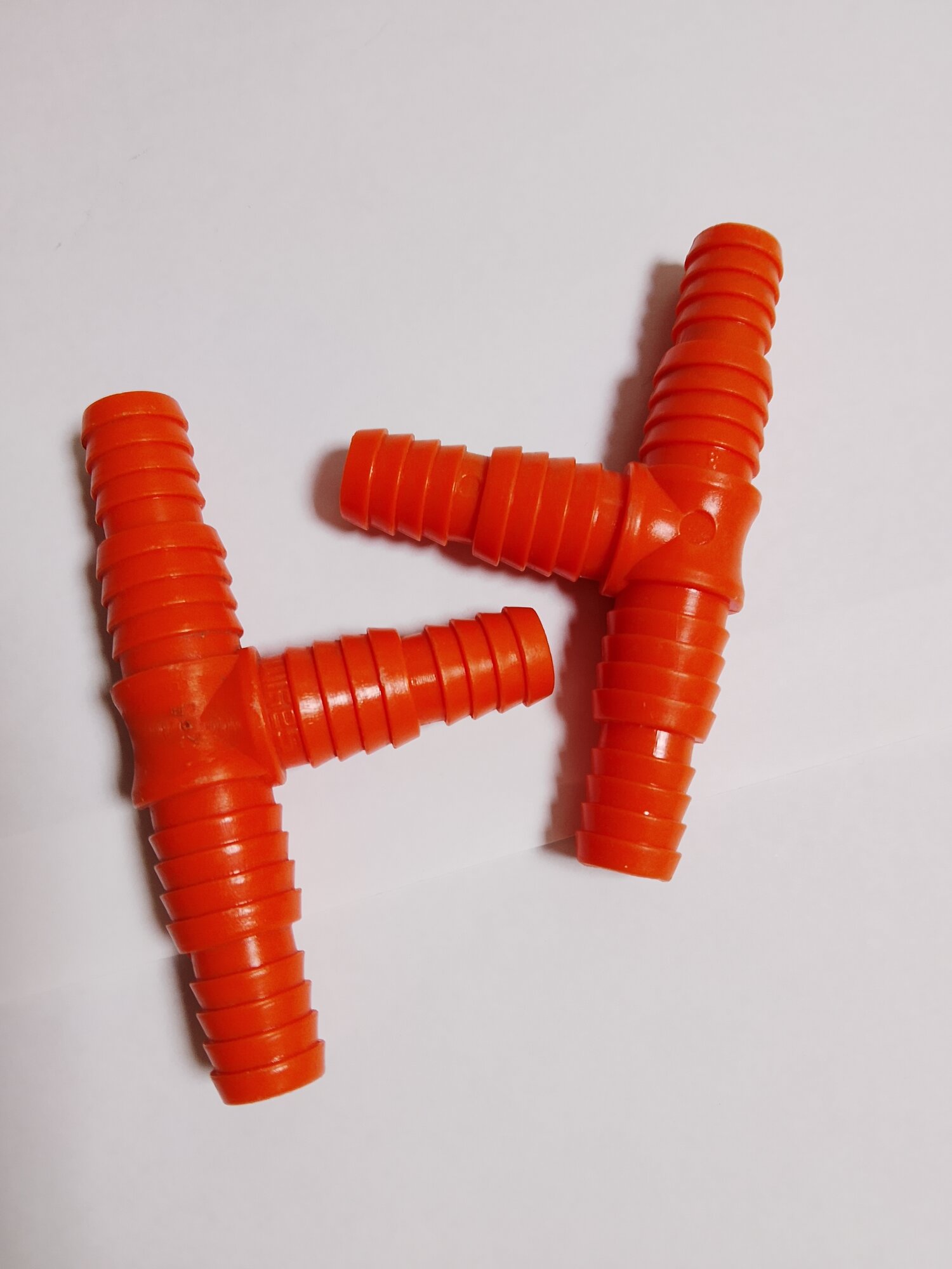 Соединитель-тройник для шлангов 1/2 на 5/8 , для шлангов, 2 шт