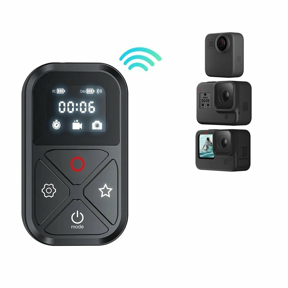 TELESIN T10 80M Bluetooth Пульт дистанционного управления для GoPro Hero 11 10 9 8 Max смартфона Экшн-камера Беспроводной пульт Аксессуары