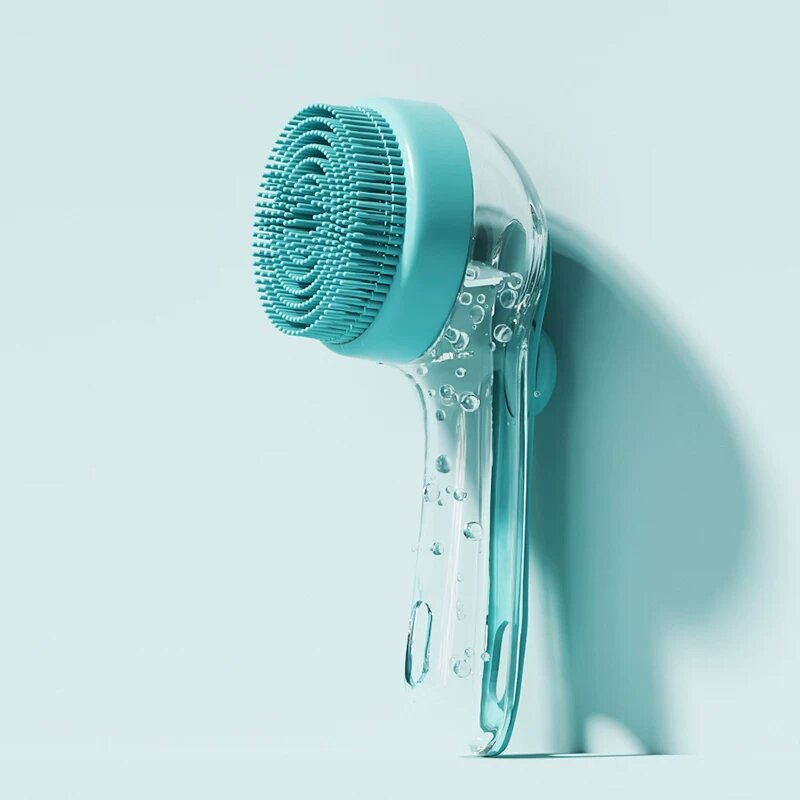 Щетка для купания собак в изумрудном синем цвете для ухода и принадлежностей по купанию