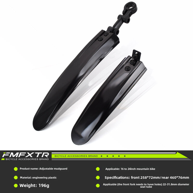 Гусеница Универсальная: 5 Размеров (16-26 Дюймов) для Всех Велосипедов - Усиленная Защита от Грязи и Вибраций с Быстрой Установкой для Горных и Городских Поездок