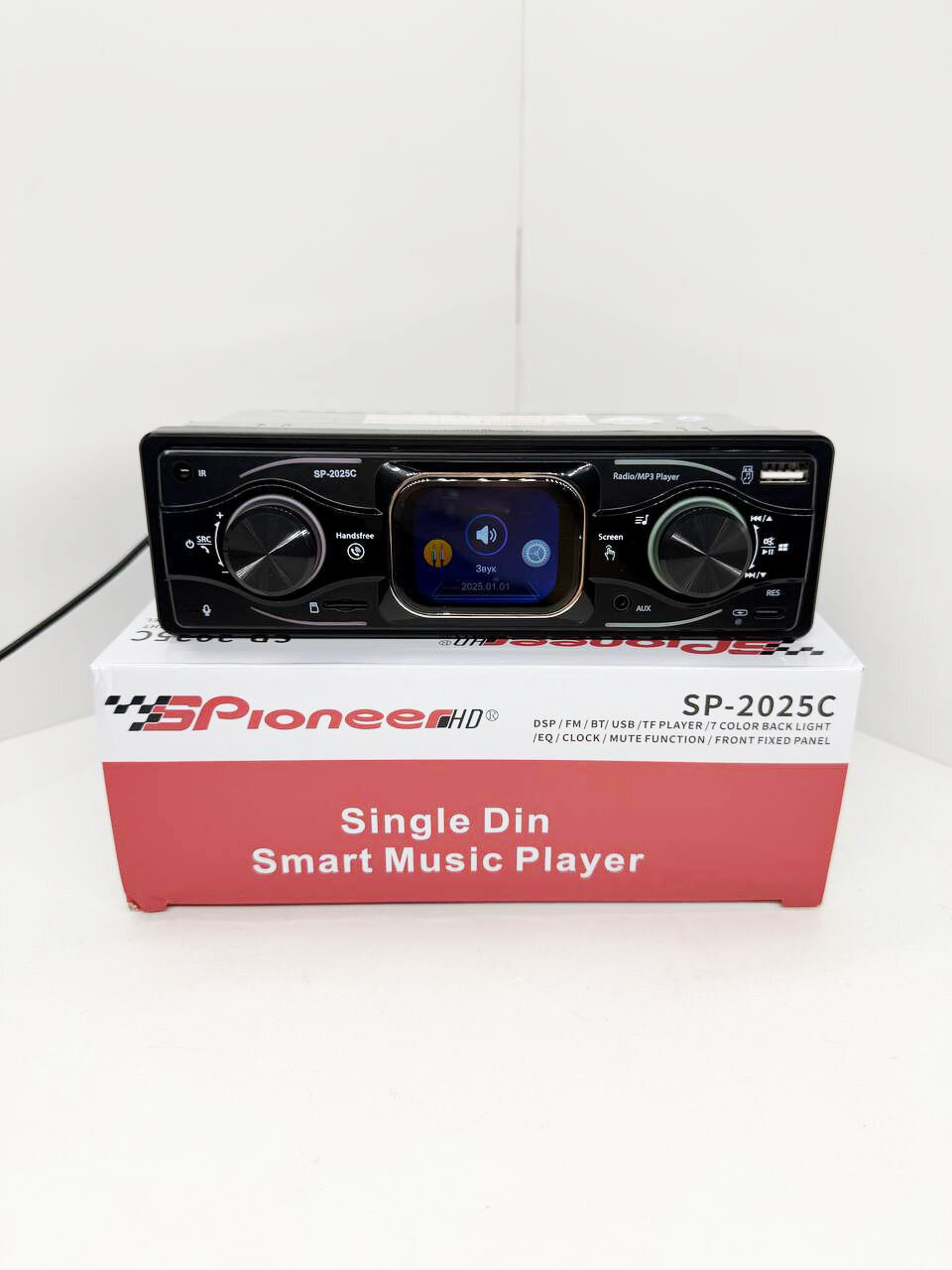 Автомагнитола 1 Din с блютуз / Магнитола для автомобиля 1 Дин Bluetooth AUX SD Флешка