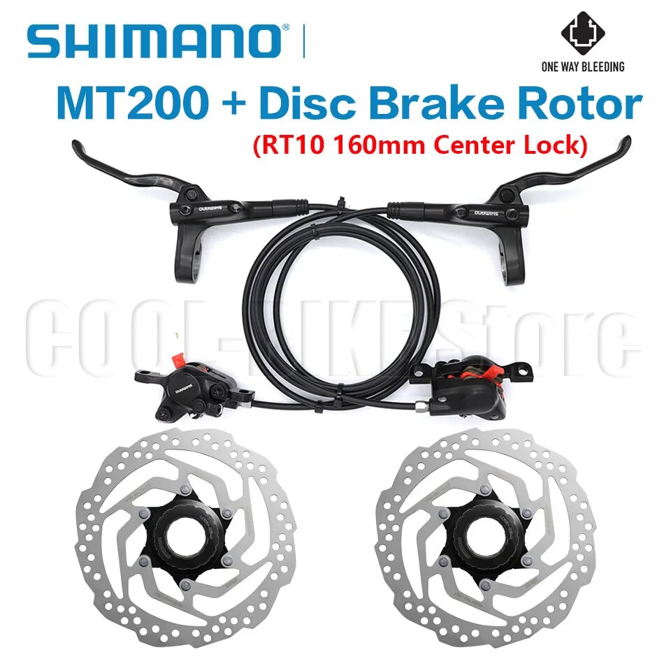 SHIMANO BL-MT200+BR-MT200 Гидравлические дисковые тормоза MT200 RT10 160mm