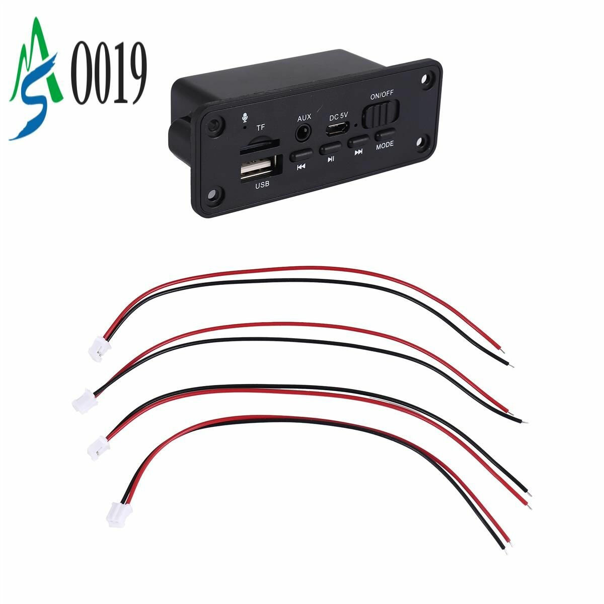 (V F B H) Модуль платы декодера MP3 блютуз 5,0, 2x3 Вт, автомобильный модуль FM-радио, 5 В, поддержка записи вызова, функция громкой связи