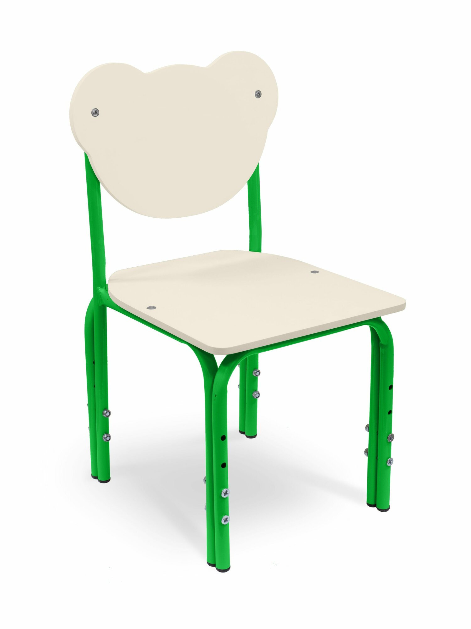 Стульчик детский растущий; Стандарт Ваниль, Зеленый