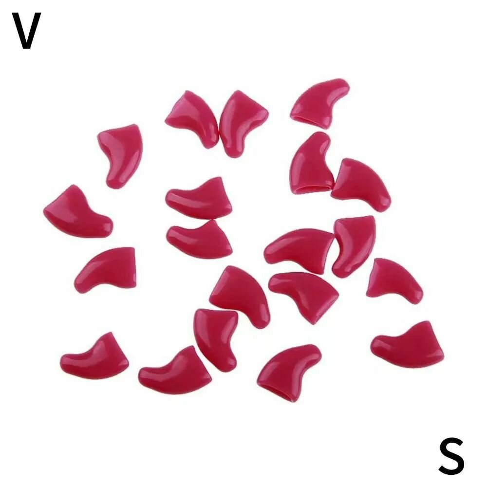 Антицарапки для кошек, накладки на ногти для животных, 20 штук