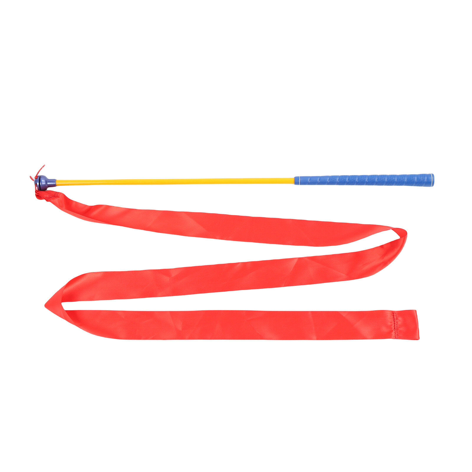 Тренажер для разминки Club Swing Stick Ribbon Warm Up Trainer Strength Tempo Training Aid для тренировок в помещении и на открытом воздухе, длина 70 см, с синей ручкой.