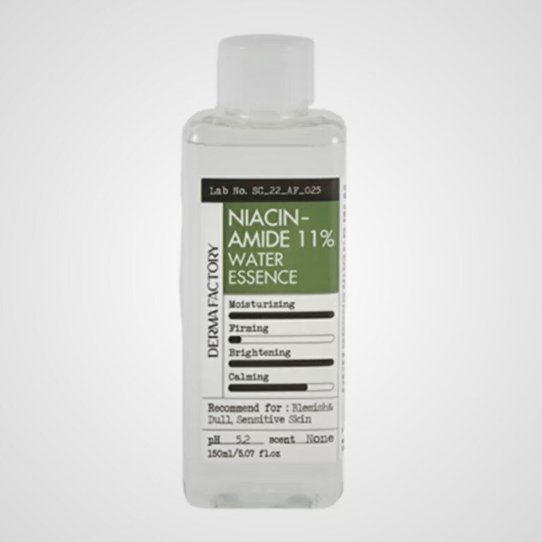 Тонер-эссенция с ниацинамидом Niacinamide 11% water essence 150 мл DERMA FACTORY Niacinamide 11% water essence Тонер 150 мл