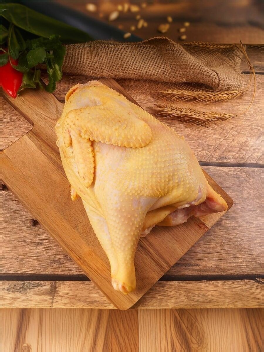 Курица суповая тушка кукурузного откорма 1.1-1.4 кг, Ферма Евгения Рошаля