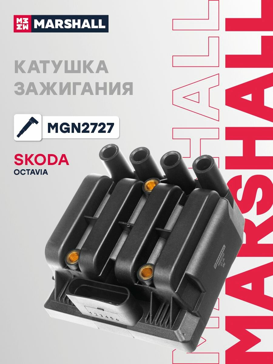 Катушка зажигания Skoda Шкода Octavia Октавия, Volkswagen VW Фольксваген BEETLE, Bora Бора, Caddy Кэдди, Golf Гольф, Jetta Джетта, Touran Туран