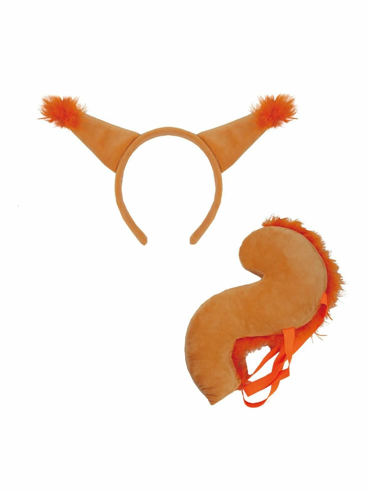 Костюм белки на Хэллоуин для детей и взрослых, - Уши с желтым поясом и