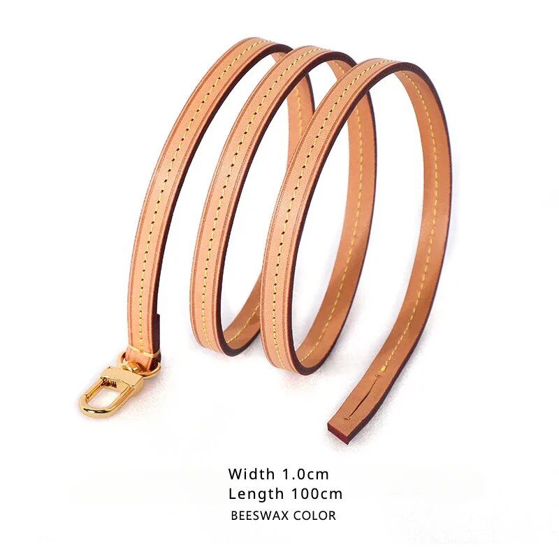 Сумка-кошелек из натуральной кожи для LV Neverfull Коричневый, Beeswax 1CM 100CM