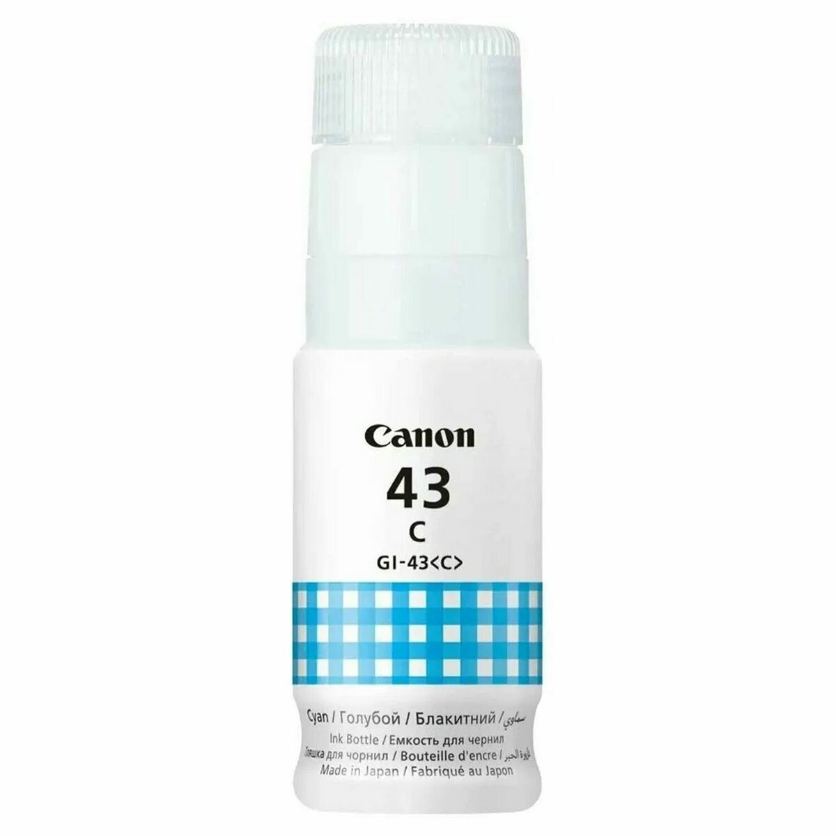 Чернила Canon GI-43C для СНПЧ Pixma G540 / G640, голубые, 8000 стр. (4672C001)