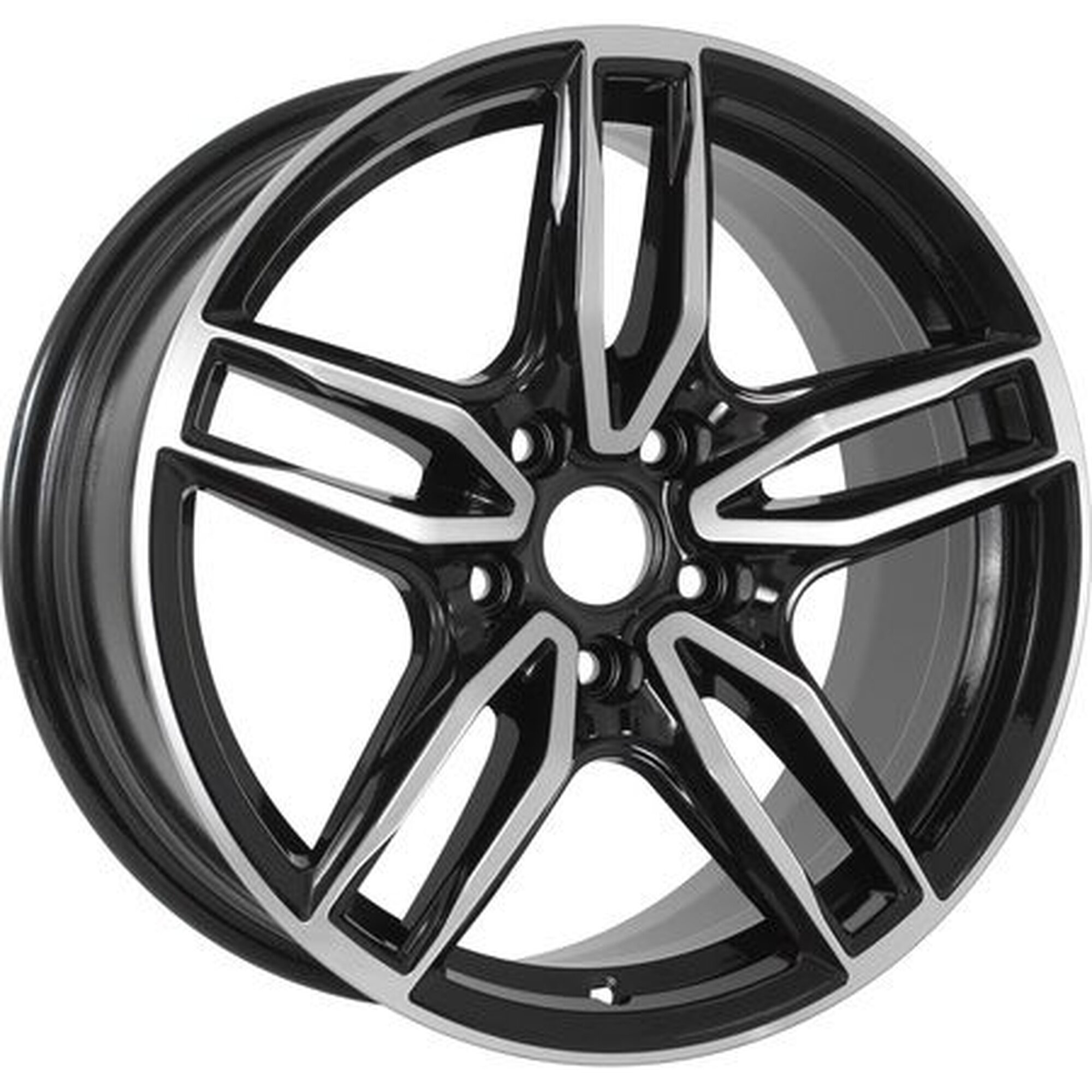 Колесный литой диск КиК Бартон R17x8 5x114.3 ET43 CB67.1 Almaz_black