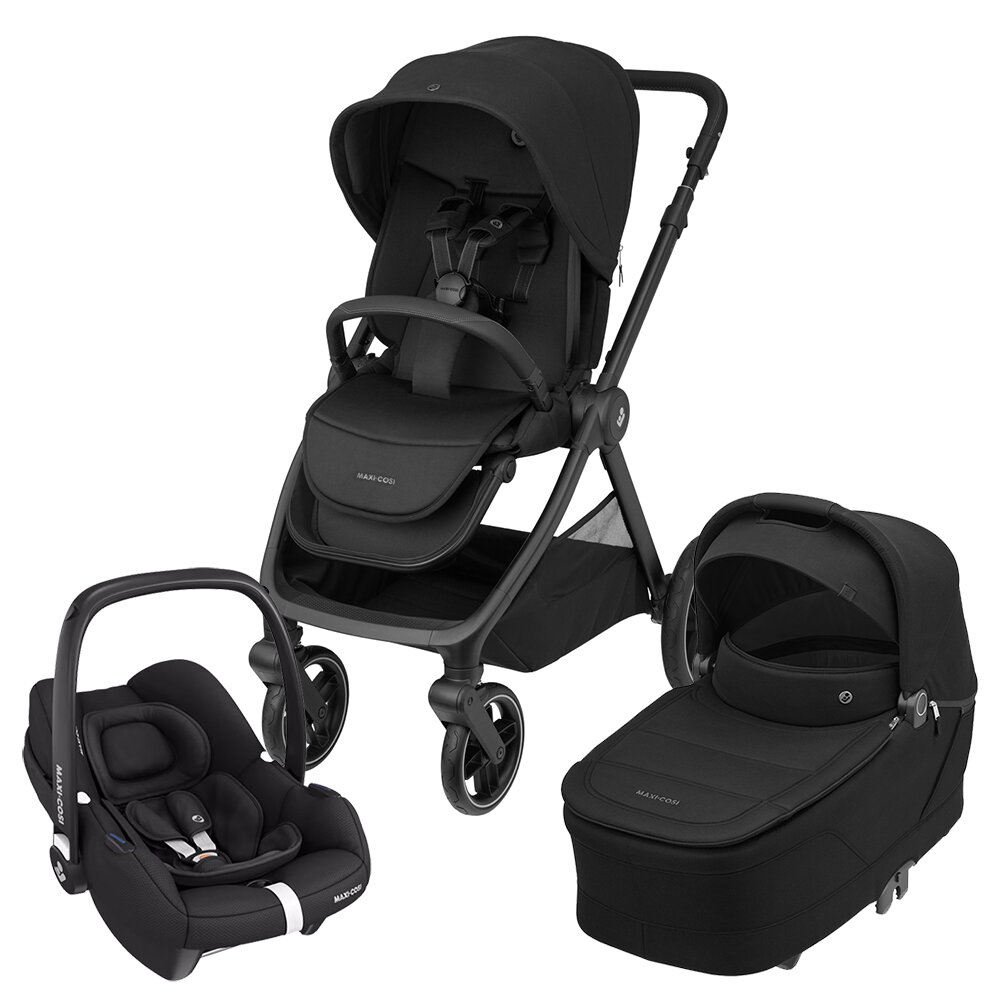 Детская коляска 3в1 Maxi-Cosi Oxford+, цвет Twillic Black (Чёрный)