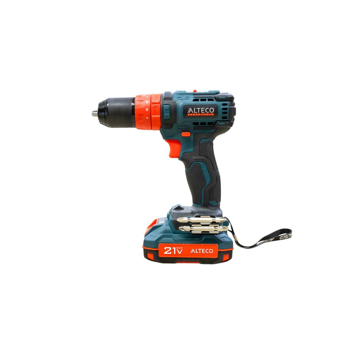 Шуруповерт-дрель аккумуляторный 20В Li-ion 2*2Aч 40Нм бесщеточный, кейс, з/у CID 21-45 BL X2 ALTECO