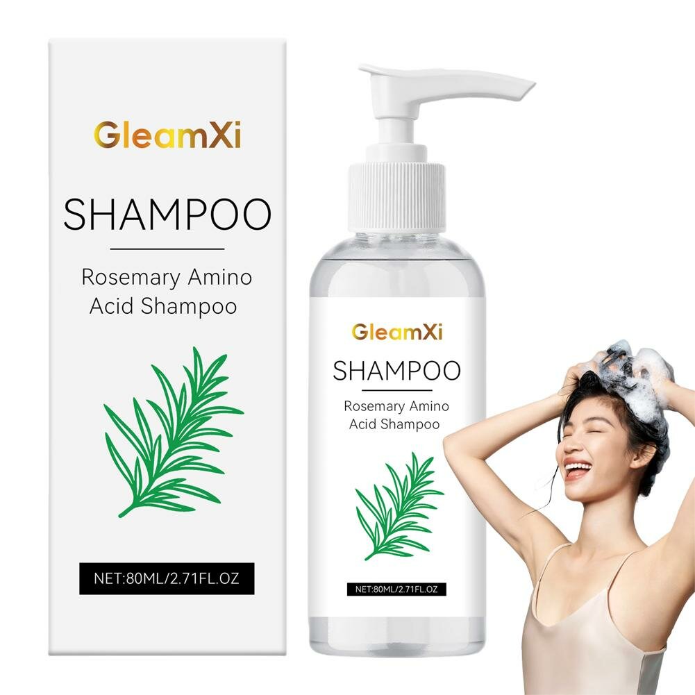 Шампунь GleamXi с розмарином и аминокислотами, питательный, для легких и гладких волос
