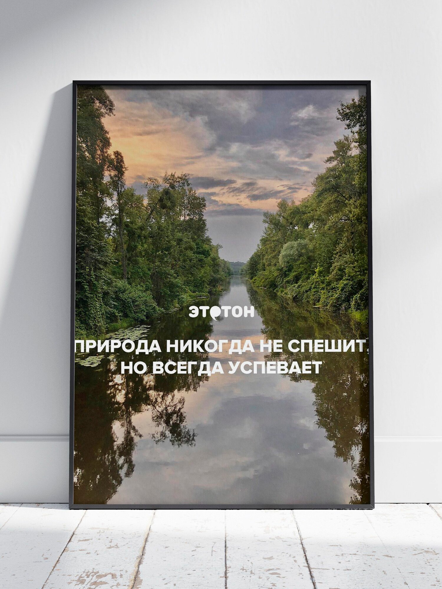 Плакат на стену для интерьера Цитаты и Мотивация (Цитаты о Природе 1) - Постер по вдохновению формата A4 (21x30 см)