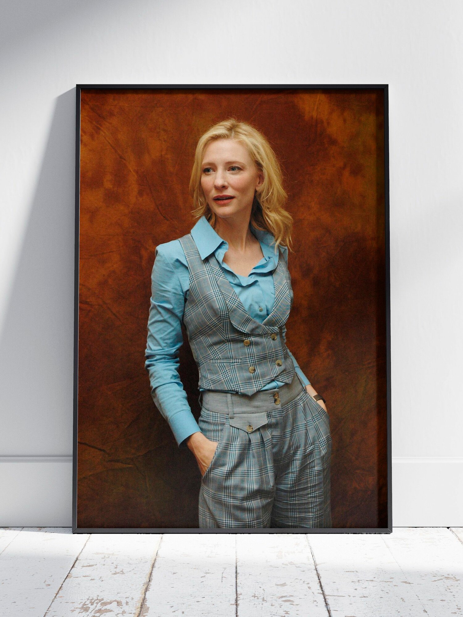 Плакат на стену для интерьера Кейт Бланшетт (Cate Blanchett 53) - Постер по актеру фильма, кино, сериала формата A4 (21x30 см)