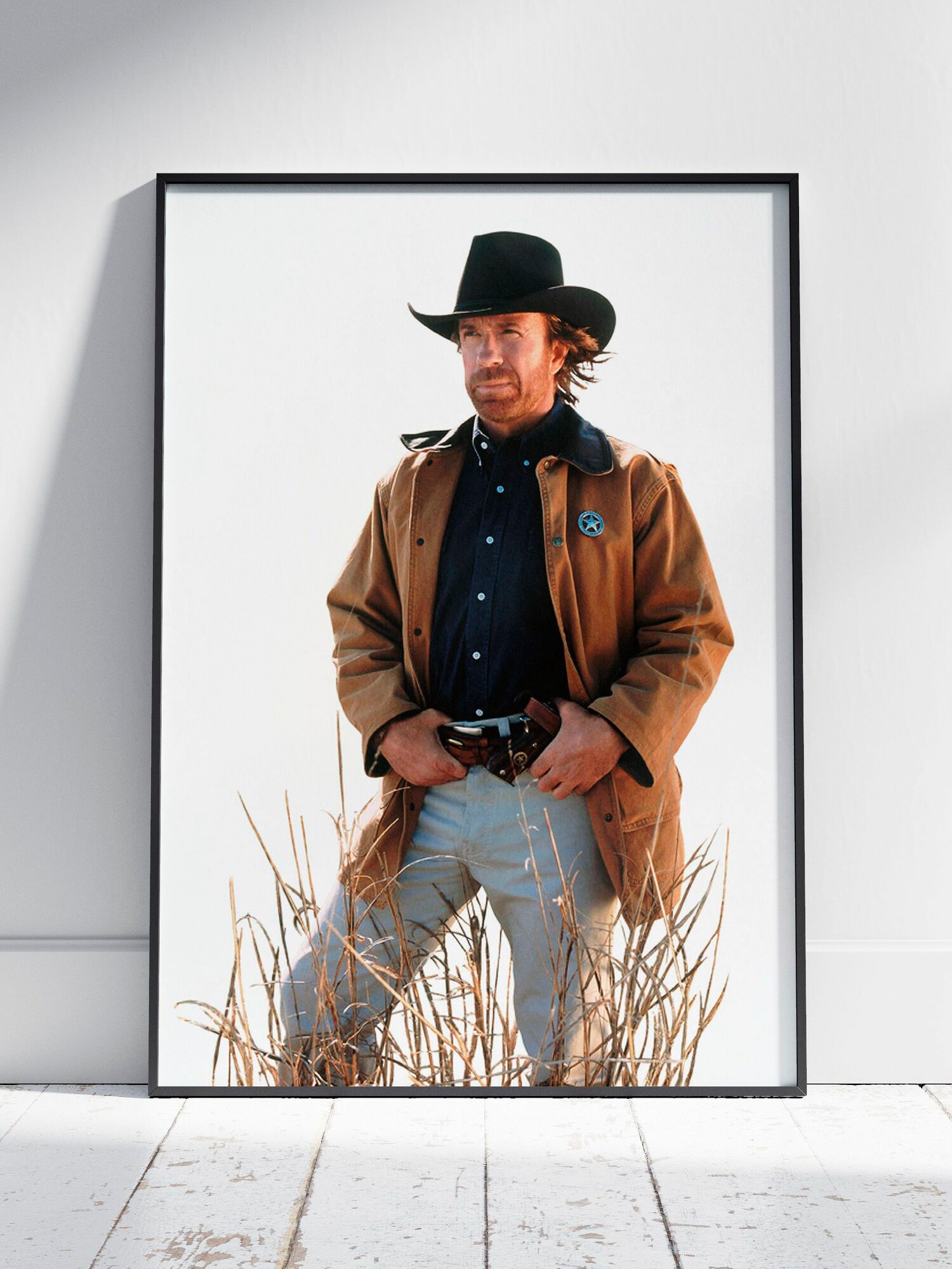 Плакат на стену для интерьера Чак Норрис (Chuck Norris 15) - Постер по актеру фильма, кино, сериала формата A4 (21x30 см)
