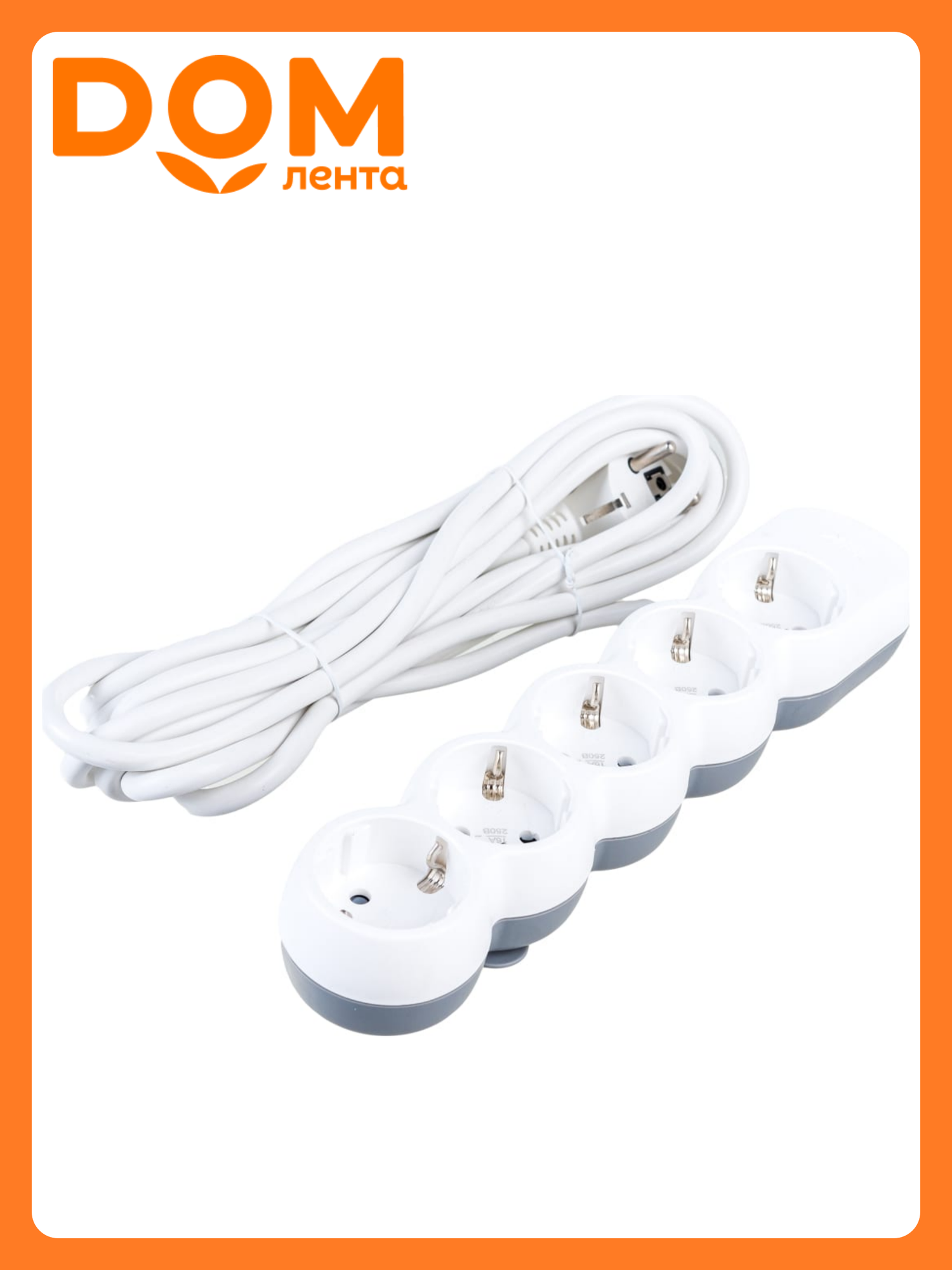 Удлинитель У05 5 мест 2P+PE/1,5м 3х1,5мм2 16А/250В UNO IEK