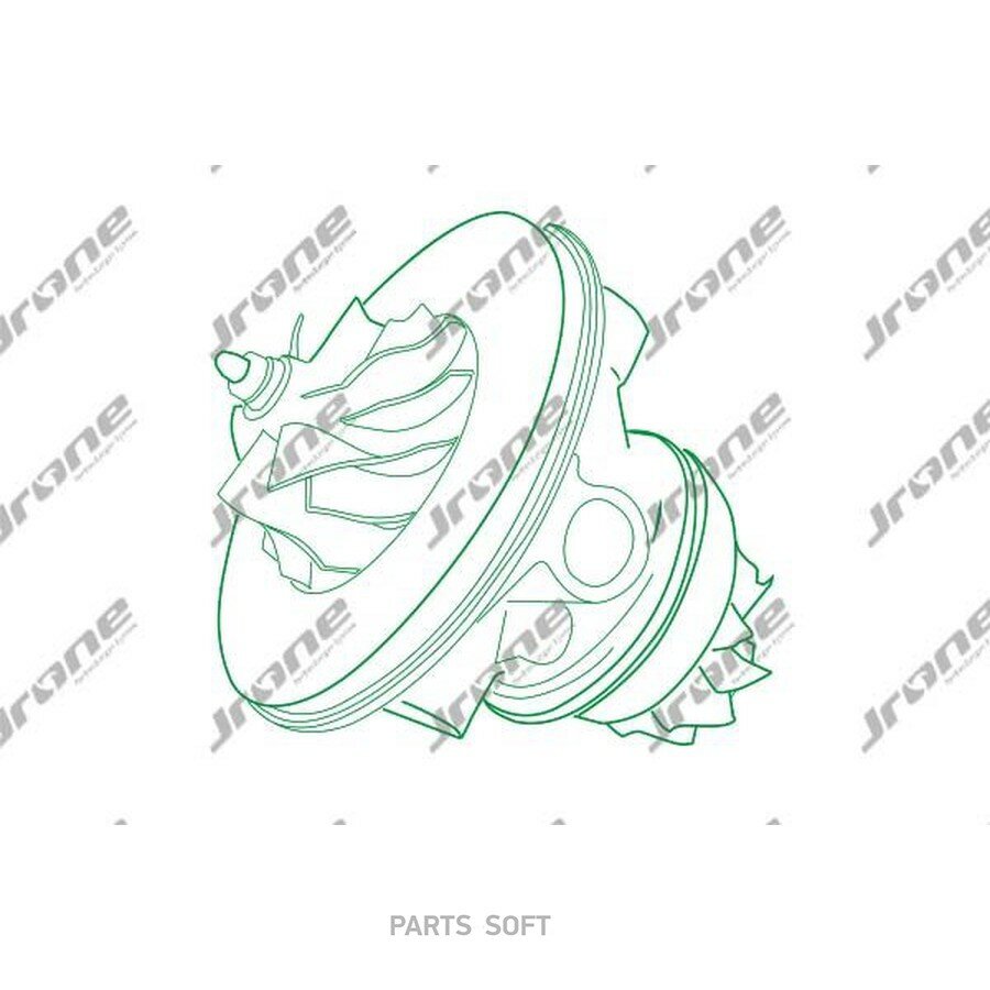 Турбокомпрессор KOMATSU PC400-3D75S-5GD705LW250 от официального дистрибьютора, JRONE, артикул 8G04100394