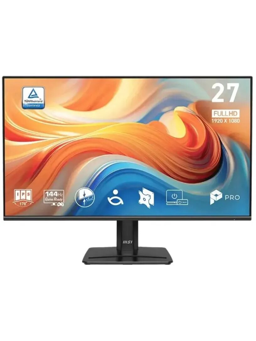 Монитор 27" MSI, Pro MP271 E14A, IPS, 1920x1080 LED, 144Гц, 16:9, Черный