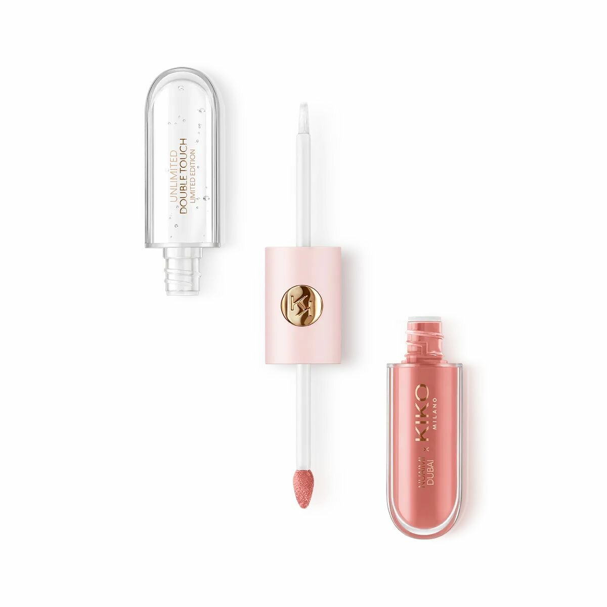 KIKO MILANO Стойкая жидкая помада и блеск для губ threads of time unlimited double touch limited edition 6мл 2в1 оттенок 05 Spiced Brick