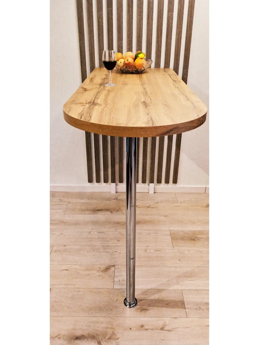 Полубарный стол БС-1 Дуб вотан 120х70 см.