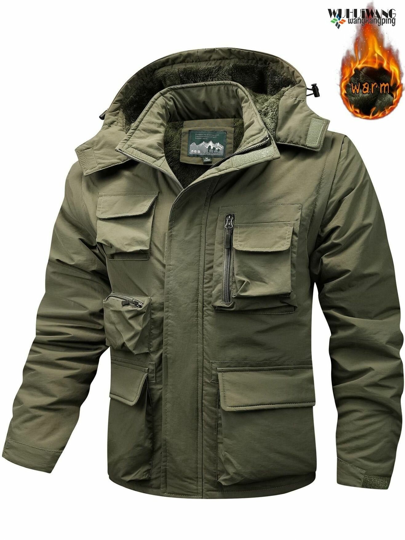 Пальто утепленное WUHUIWANG Кожаное пальто Козья кожа NAUGHTY