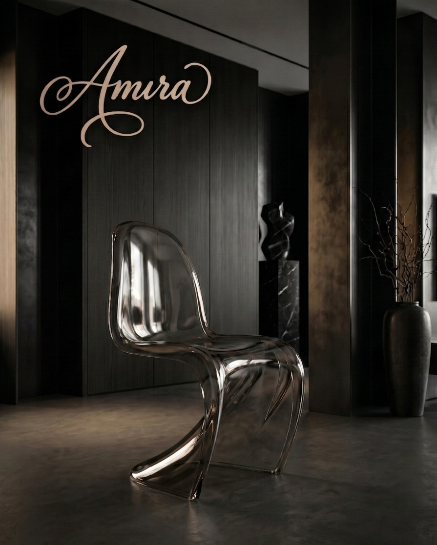 Стул Amira "Cascade" из поликарбоната, прозрачный, универсальный