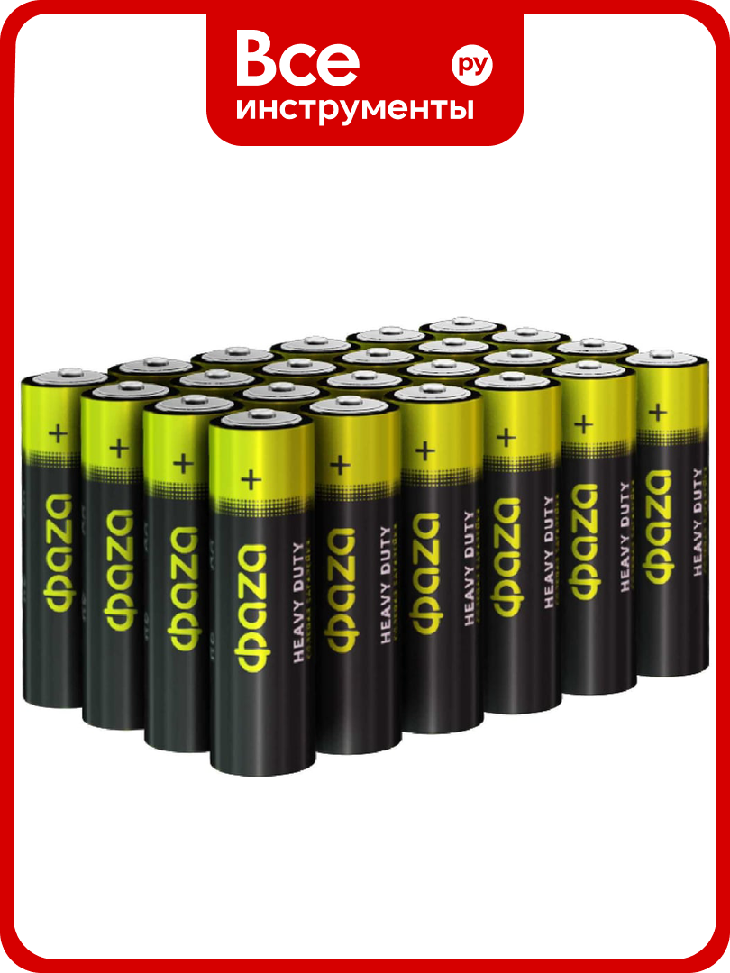 Элемент питания ФАZА солевой AAA/R03 1.2В Heavy Duty Pack-24 (уп.24шт)