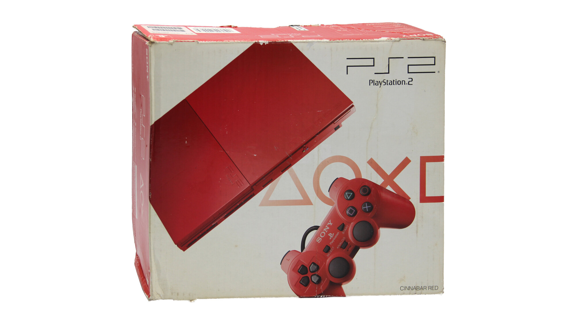 Игровая приставка Sony PlayStation 2 Slim (SCPH 90006) Cinnabar Red В коробке Чип