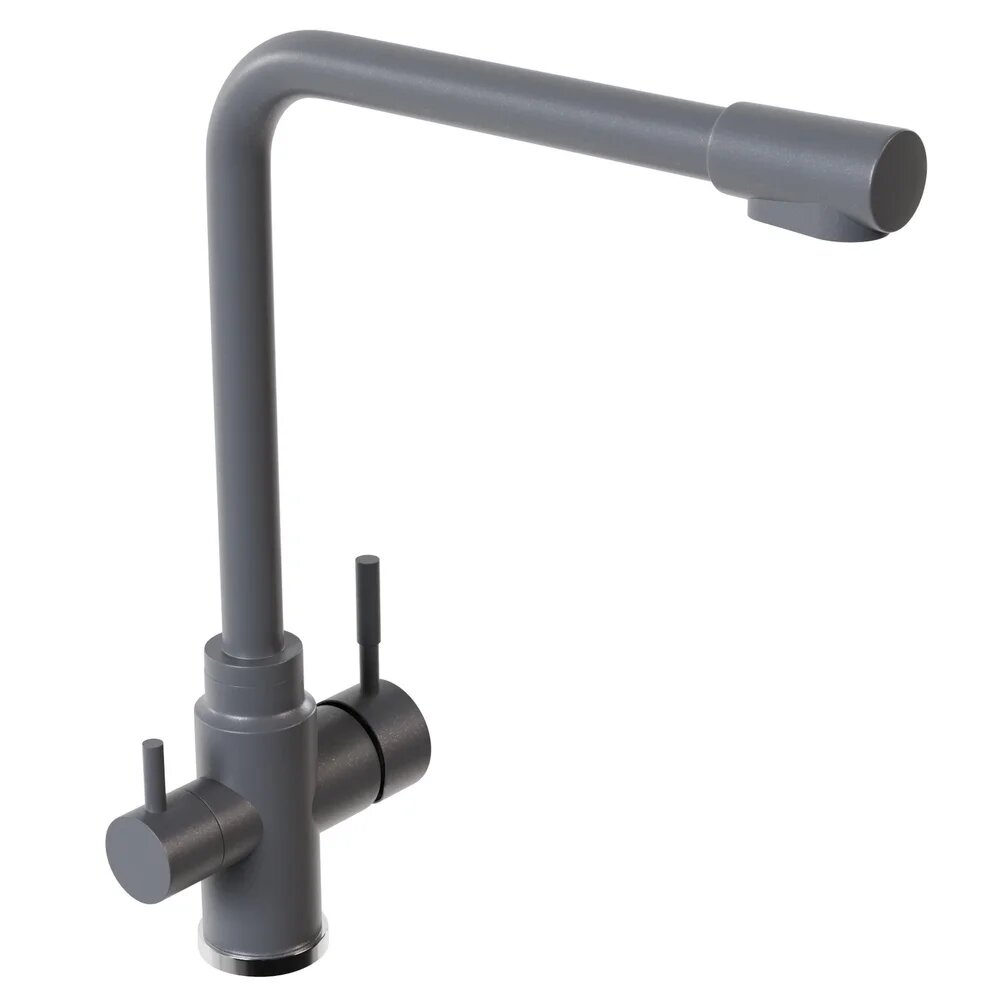 Смеситель для кухни 35к MIXLINE ML-GS13 (342) графит с выходом для питьевого фильтра