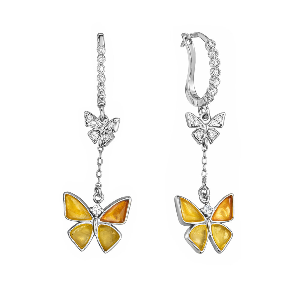 серьги из серебра
